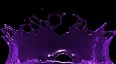flight through purple water splash in sl... | Stock Video | Pond5