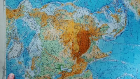 Detailed Map Of Australia Stock Video Footage | Royalty Free Detailed ...