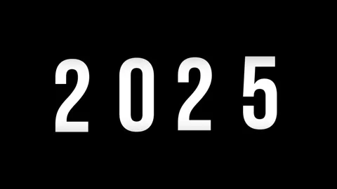 Flip Board Year Animation 2025 text Turn... | Stock Video | Pond5