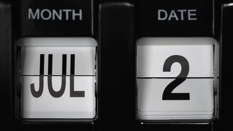 flip calendar with date change from firs... | Stock Video | Pond5