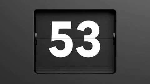 flip clock Animated Countdown 60s or 1 m... | Stock Video | Pond5