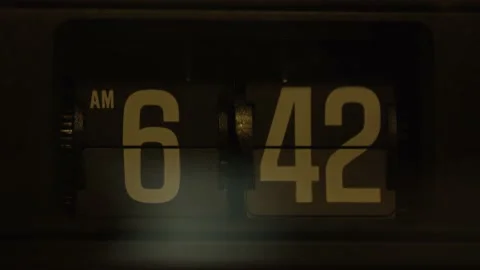 Flip Clock. Flipping. Vintage Clock Face... | Stock Video | Pond5