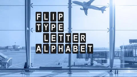 Flip Type Letter Alphabet ~ After Effects Project #250268321