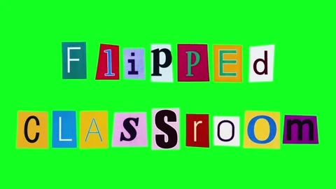 Flipped classroom title in form of carto... | Stock Video | Pond5
