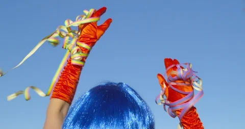 Red Streamer Dancing Stock Videos – Royalty-Free HD & 4K Videos | Pond5