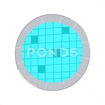 Float top view pool cartoon vector illustration Illustration #274833572
