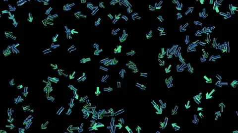 floating arrows, abstract background | Stock Video | Pond5