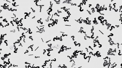 Floating Black Question Mark Isolated lo... | Stock Video | Pond5