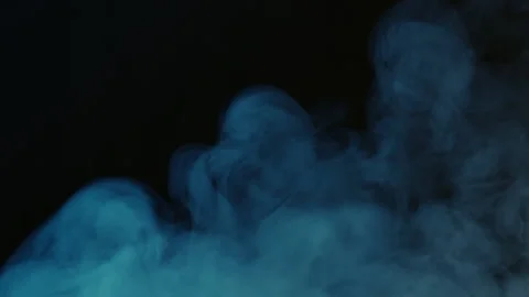 Floating blue smoke. Smoke overlay | Stock Video | Pond5
