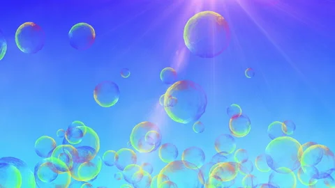 Floating Bubble Animation Stock Video Footage | Royalty Free Floating ...