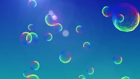 Floating Bubble Animation Stock Video Footage | Royalty Free Floating ...