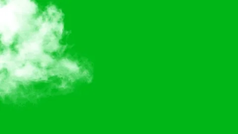 Floating cloud design on a green screen ... | Stock Video | Pond5