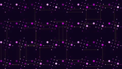 Floating grid of red dots on a black bac... | Stock Video | Pond5