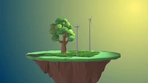 Renewable Energy Animation Stock Video Footage | Royalty Free Renewable ...