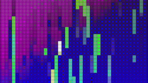 Floating lines pixelated 8 bit 80s vinta... | Stock Video | Pond5