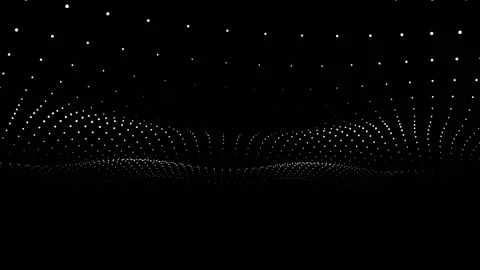 Floating movement with white round dots ... | Stock Video | Pond5