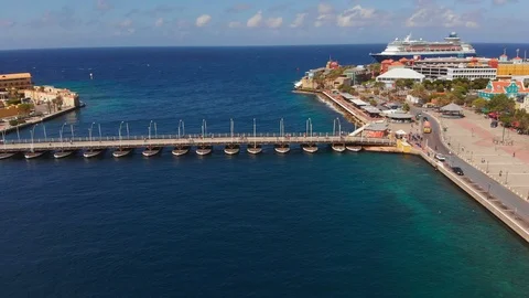 The floating Queen Emma Bridge is a pont... | Stock Video | Pond5