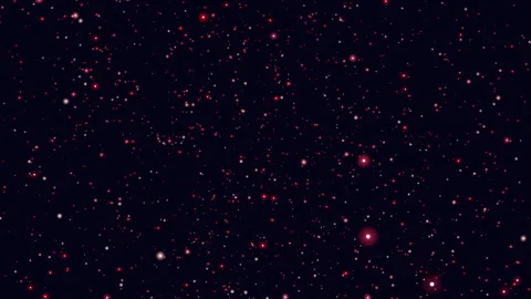 Floating red dots on a black background | Stock Video | Pond5