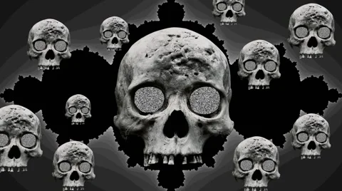 Floating Skulls Stock Video Footage | Royalty Free Floating Skulls ...
