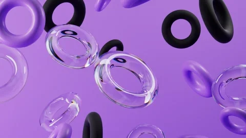 Floating Torus Loop Animation: Mesmerizi... | Stock Video | Pond5