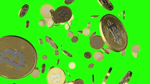 Floating Zoom BitCoin appear and Spinnin... | Stock Video | Pond5