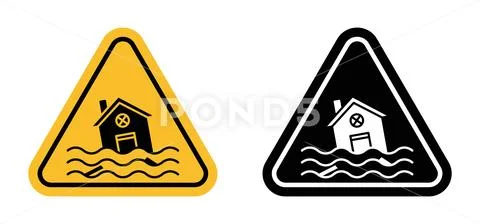 Flood Disaster Warning Sign Promote Safety in Flood-Prone Areas ...