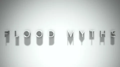 flood myths 3D title animation with shad... | Stock Video | Pond5