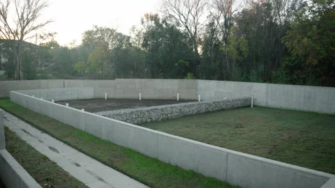 Flood zone overflow area for rain water ... | Stock Video | Pond5