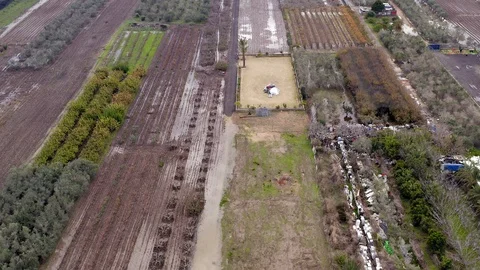 Flooded Agricultural land, post heavy ra... | Stock Video | Pond5