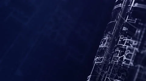 Floor Plan. Architectural Plans Backgrou... | Stock Video | Pond5