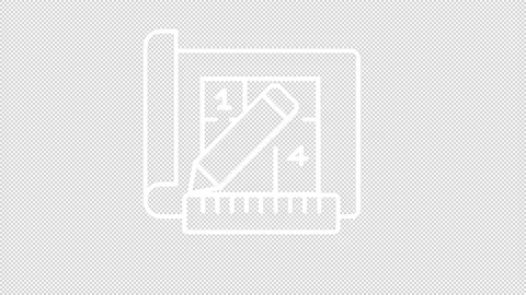 Floor plan white line animation | Stock Video | Pond5