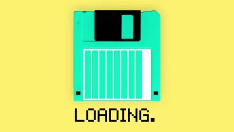 Floppy disk 3.5" inch loading with progr... | Stock Video | Pond5