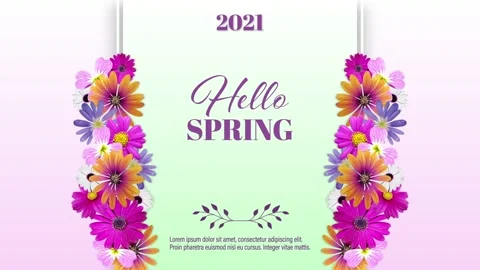 After Effects Template: Floral Spring Time Titles #231685261