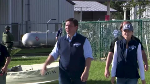 FLORIDA GOVERNOR RON DESANTIS WALKING TO... | Stock Video | Pond5