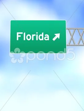 Florida Highway Sign: Royalty Free Illustration #66493798
