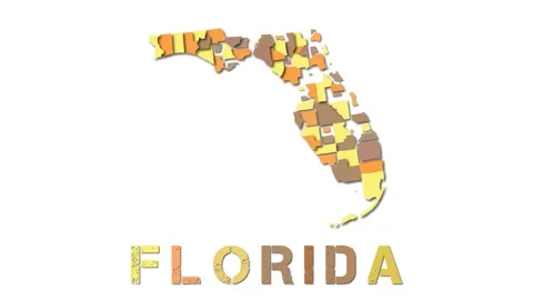 Map Of Florida Counties Stock Footage ~ Royalty Free Stock Videos | Pond5