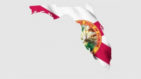 Florida State Outline Stock Video Footage | Royalty Free Florida State ...