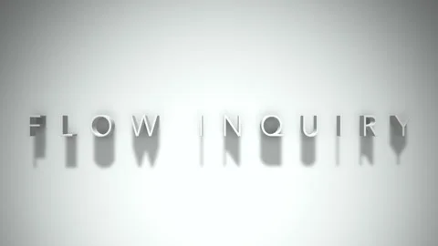 flow inquiry 3D title animation with sha... | Stock Video | Pond5