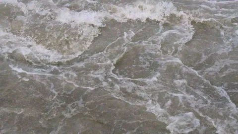 The flow of rapid mountain rivers. Chaot... | Stock Video | Pond5