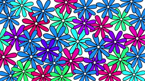 Flower background. Seamless loop animati... | Stock Video | Pond5