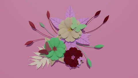 Flower Growing Animation Stock Video Footage | Royalty Free Flower ...