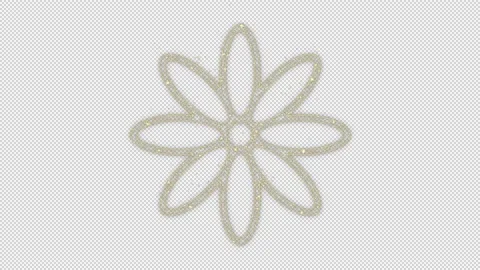Flower design emits Particles with Alpha... | Stock Video | Pond5