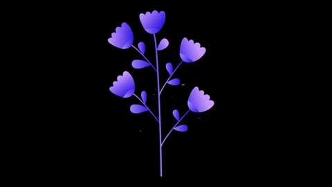 Flower growth animation concept | Stock Video | Pond5