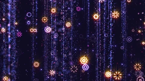 Flowers and Particles Falling Loop Backg... | Stock Video | Pond5