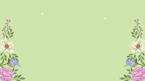 flowers border frame decorative animatio... | Stock Video | Pond5