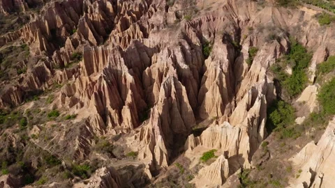 Flowing erosion landform in Yunnan, Chin... | Stock Video | Pond5