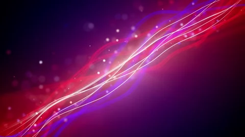 flowing lines and particles loopable bac... | Stock Video | Pond5