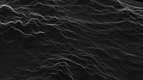 Flowing smooth Plexus terrain waves back... | Stock Video | Pond5