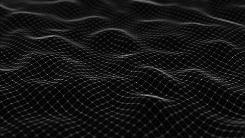 Flowing smooth Plexus terrain waves back... | Stock Video | Pond5