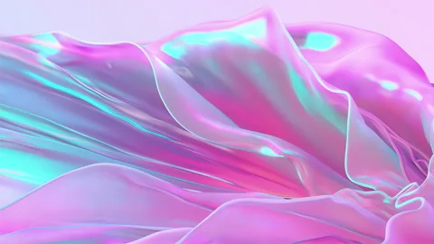 Flowing waves of pastel gradient fabric,... | Stock Video | Pond5